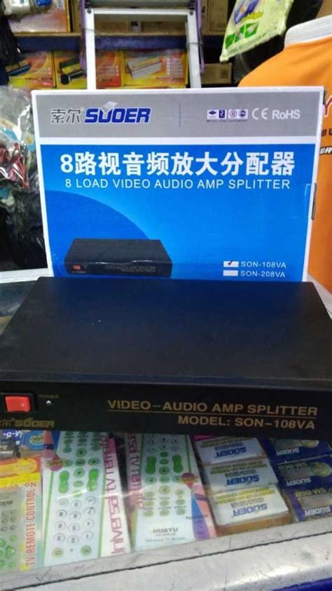 promo av rca distributor splitter av 8 ch 1 input 8 output suoer son