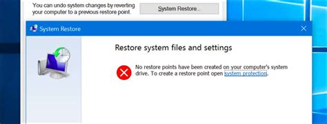 Как включить восстановление системы в Windows 10 База полезных знаний