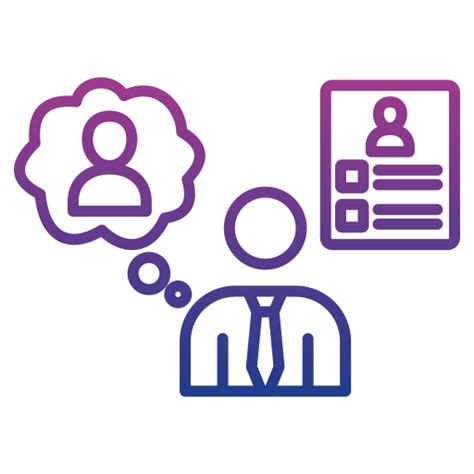 Interview Generic Gradient Outline Icon