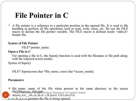 File Handling In C Programming Unit 51 Ppt