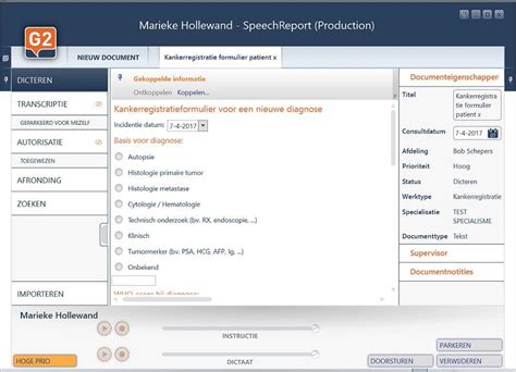 G Speech Structured Reporting Eenvoudig Templates Vullen Met Spraak
