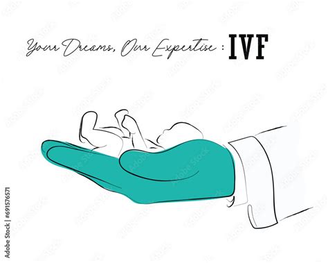 Hand Drawn Line Art Vector Of Ivf Awareness Role Of Technology In
