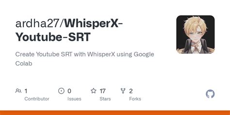 Github Ardha Whisperx Youtube Srt Create Youtube Srt With Whisperx
