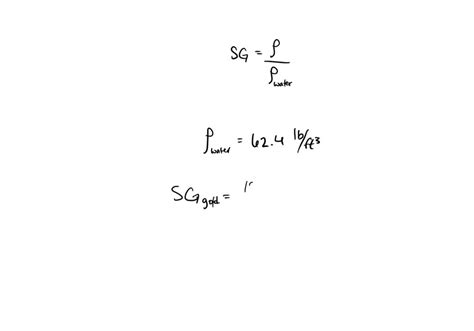 Specific Gravity Equation Online
