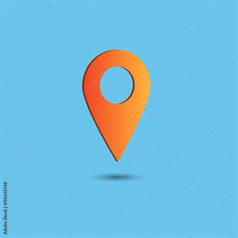Vector Of Map Pointer Icon GPS Location Symbol Flat Design Style Stock Vector Adobe Stock