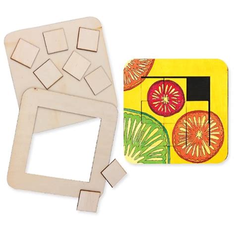 Wooden Sliding Puzzle Cleverpatch Cleverpatch Art And Craft Supplies
