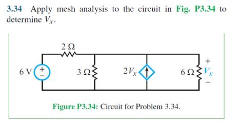 Solved Apply Mesh Analysis To The Circuit In Fig P Chegg