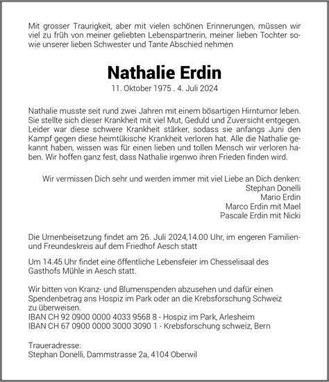 Nathalie Erdin Hommages