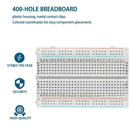 Jual Breadboard 400 Lubang Mini Universal Pi Solderless Breadboard 400 Contacts Tie Points
