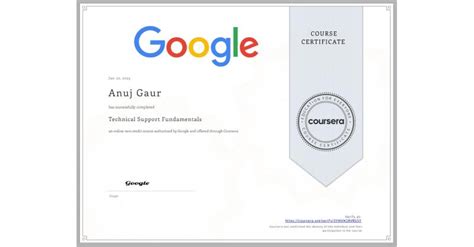 Anuj Gaur On Linkedin Completion Certificate For Technical Support