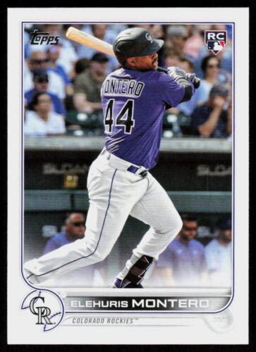 2022 Topps Update Elehuris Montero Us110 Baseball Rookie Colorado Rockies Rc Ebay
