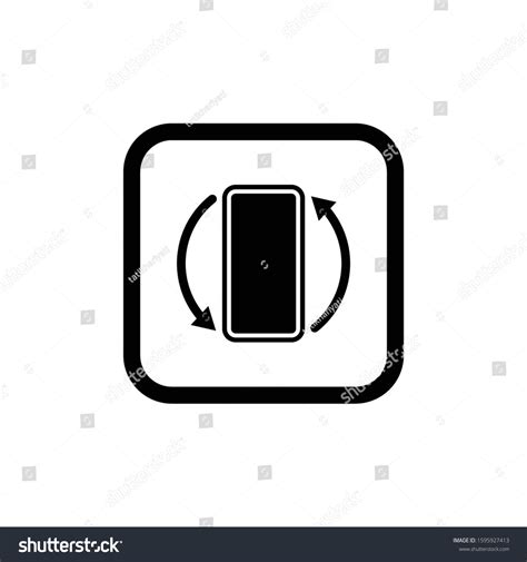 Auto Rotate Icon Vector Illustration Android Stock Vector Royalty Free