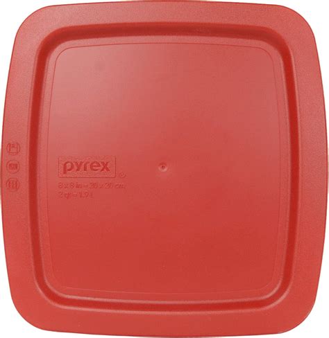 Pyrex C 222 Pc 2qt Poppy Red Easy Grab Lid Home And Kitchen