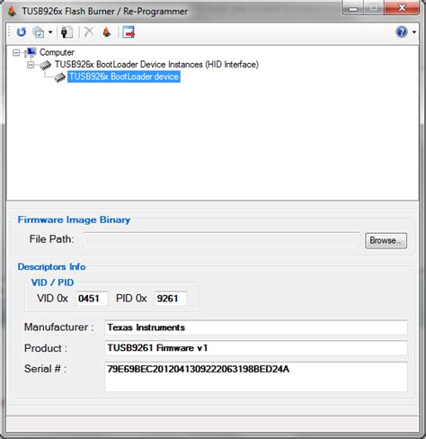 Tusb9261 Flash Burner Erase Flash Interface Forum Interface