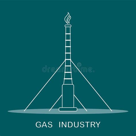 Equipo De La Industria Petrolera Extracci N Ilustraci N Del Vector