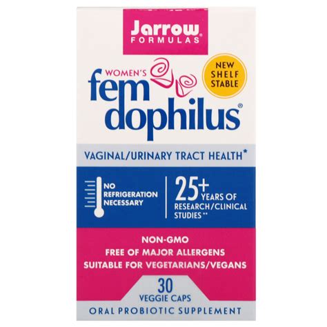 Jarrow Formulas Womens Fem Dophilus 30 Veggie Caps Byclue