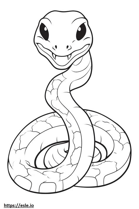 Puff Adder Lucu Gambar Mewarnai
