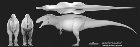 Acrocanthosaurus Atokensis 3d Multiview By Carcharsauce On Deviantart