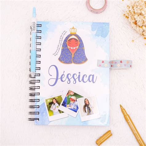 Agenda Personalizada Nossa Senhora Fotos Nome Shopee Brasil