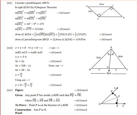 Fbise Maths Paper 2025 Class 9 Solved Past Papers Ik News