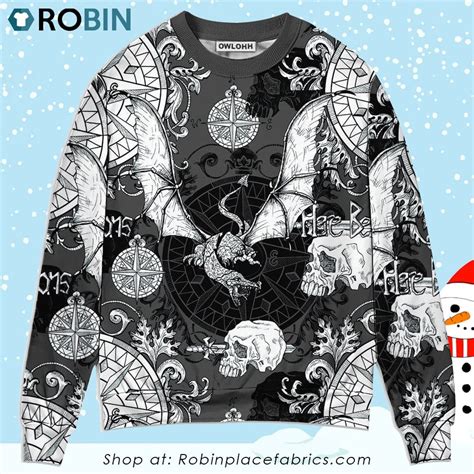 Dragon Snorting Fire Gothic Nautical Compass And Baroque 3d Ugly