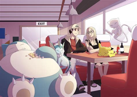 Commission Pokemon Cafe Diner Time By Dkeybudy On Deviantart