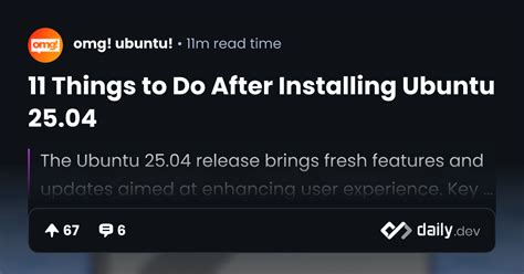 11 Things To Do After Installing Ubuntu 2504 Dailydev