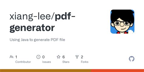 GitHub Xiang Lee Pdf Generator Using Java To Generate PDF File