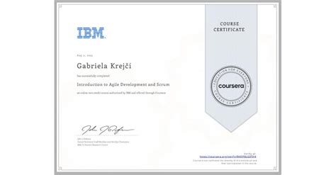 Gabriela Krejčí On Linkedin Completion Certificate For Introduction To