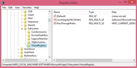 how to make app v package to read from or write to the local registry