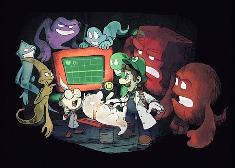 Luigi Polterpup Professor Elvin Gadd Goob Oozer And 5 More Mario And 1 More Drawn By