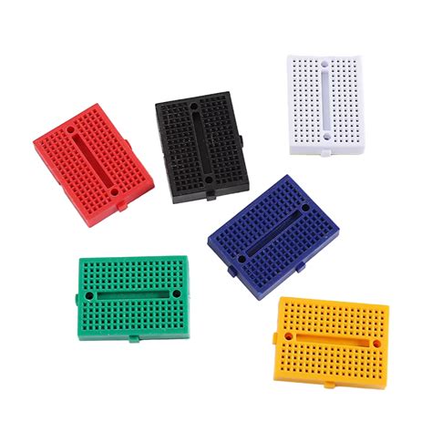 Mini Protoboard Breadboard 170 Pontos Projetos Eletronica Pic Arduino Diversas Cores Shopee Brasil