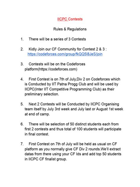 Iicpc Contest Pdf