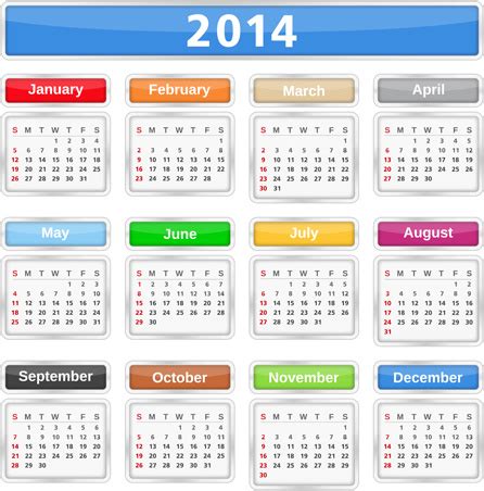 Week Number 2014 Calendar Free Vector Download 4032 Free Vector For