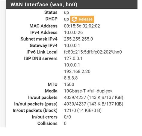 Windows PFSense Not Getting WAN IP But Ethernet Adapter Has One Hyper V Server Fault
