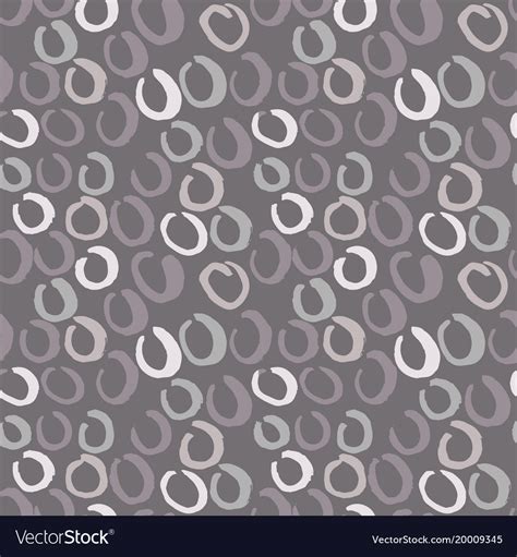 Seamless Pattern With Grunge Circles Nude Brush Vector Image