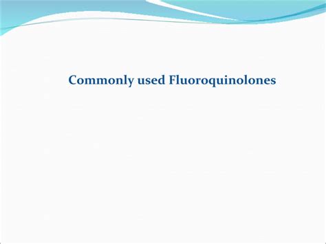 Fluoroquinolones Ppt