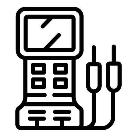Multi Instrument Monitor Icon Outline Vector Gas Detector 35018504