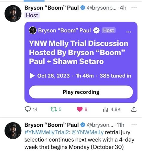 Did Yall Catch This Bryson Paul Breaking Down Ynw Melly New Trial