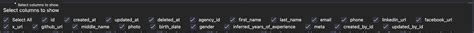 Search In Columns Selection Issue Cweijan Vscode Database Client GitHub