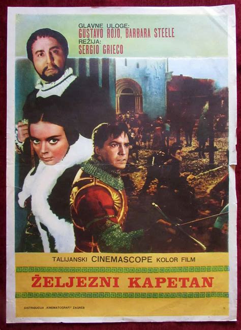 1962 Original Movie Poster Il Capitano Di Ferro Gustavo Rojo Barbara