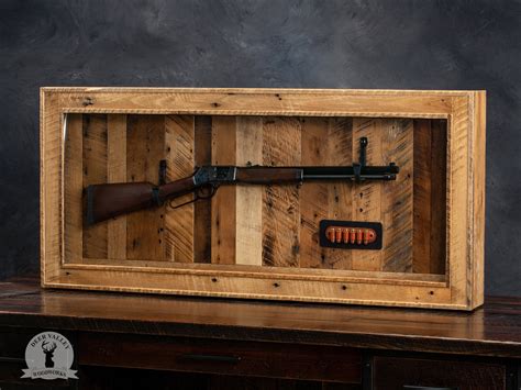 Handcrafted Barnwood Gun Display Case Deer Valley Woodworks