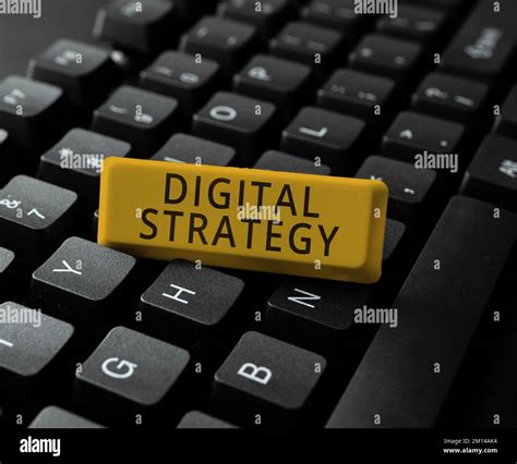 Conceptual Caption Digital Strategy Business Idea Plan For Maximizing