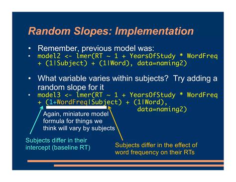 Mixed Effects Models Crossed Random Effects Ppt