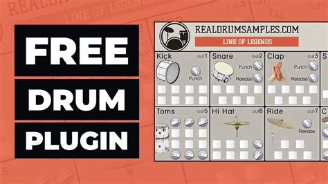 Line Of Legends FREE Drum VST W 47 Drum Samples