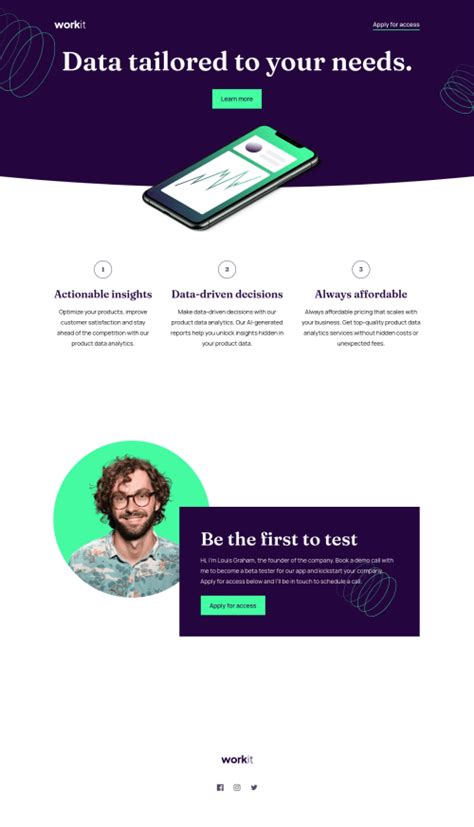 Frontend Mentor Workit Landing Page Coding Challenge Solution