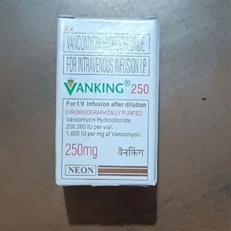 250mg Vanking Vancomcin Intravenous Infusion At ₹ 366box Vancomycin