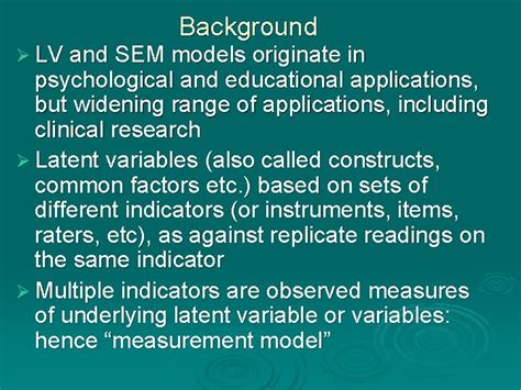 Latent Variable And Structural Equation Models Bayesian Perspectives