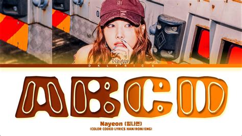 Nayeon Abcd Color Coded Lyrics Youtube