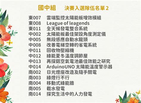臺灣能潔能科技創意實作競賽 Home Facebook